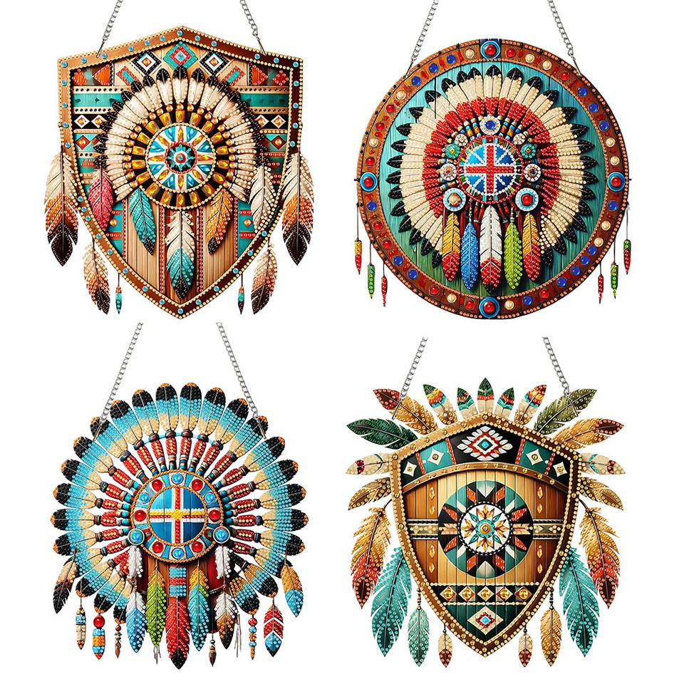 Acrylic 2D/Flat DIY Special Shape Diamond Art Pendant Wall Door ...