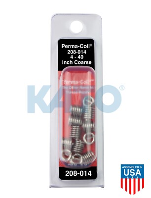 4-40 Thread Repair Pack 12 Inserts Perma-Coil 208-014 | eBay