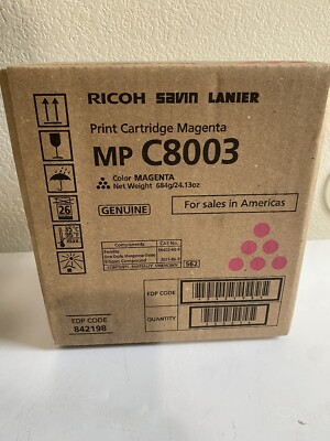 Ricoh MP C8003 Magenta Toner Cartridges Print Cartridge for EDP Code ...