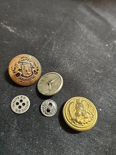 5 Metal Buttons Includes Rare Us Navy Button | eBay