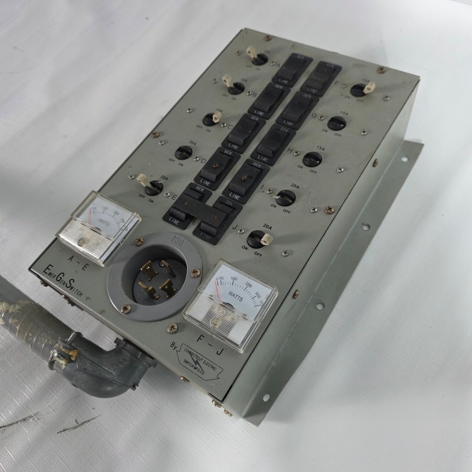Connecticut Electric EmerGen Switch 10-7501A – 30A Manual Transfer ...