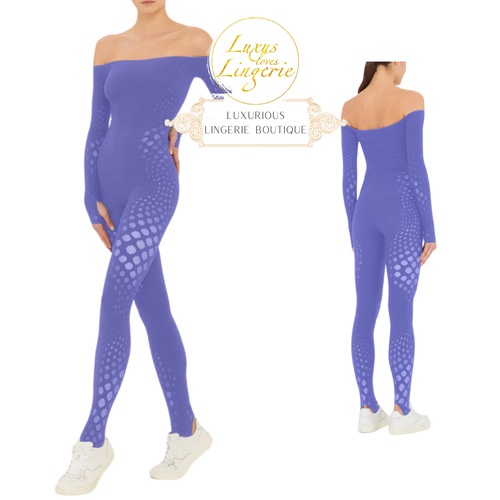 Dots Illusion Jumpsuit By Wolford S Ultra Violet Purple One-Piece | eBay