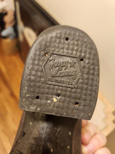 Tony Lama Gray Goat Skin Cowboy Boots 11.5 , With Sole Savers. | eBay