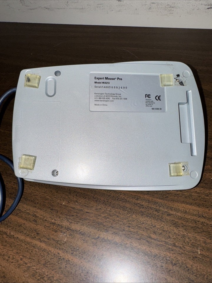Kensington Expert Mouse Pro Trackball Model 64213 USB Wired - Works ...