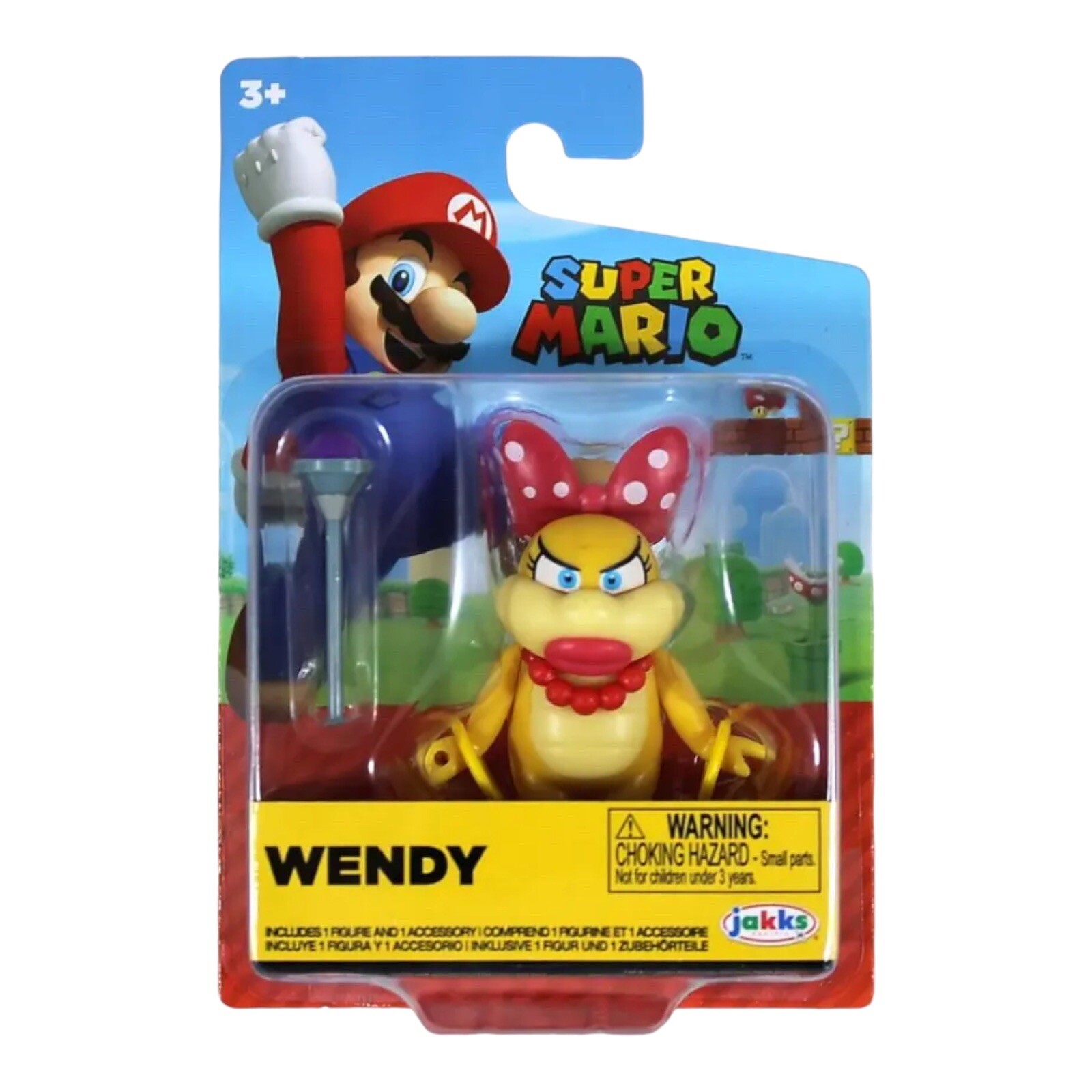 Jakks Pacific World of Nintendo Super Mario Wendy with Wand 2.5" Action ...