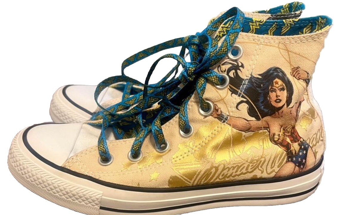 DC COMICS Gold Wonder Woman Converse Chuck Taylors Wo… - Gem