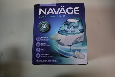 -NEW- Navage Congestion relief w/30 saltpod capsules | eBay