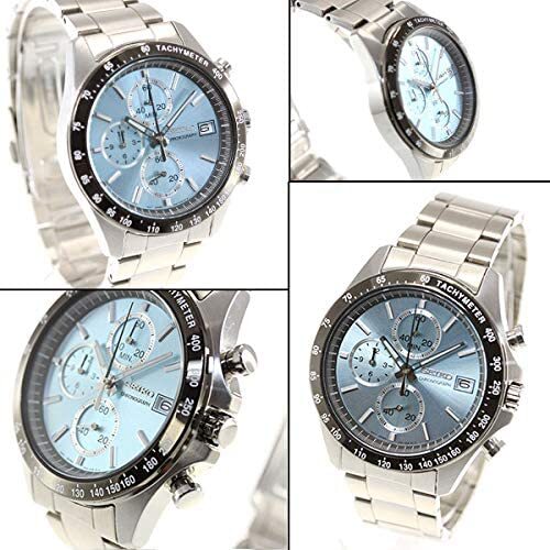 SEIKO SBTR029 SELECTION Chronograph Blue Men's Watch new Free Shipping ...