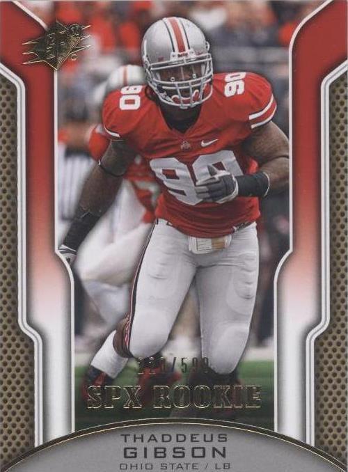 2010 SPx - SPx Rookie Thaddeus Gibson #216 /599 (RC) for sale online | eBay
