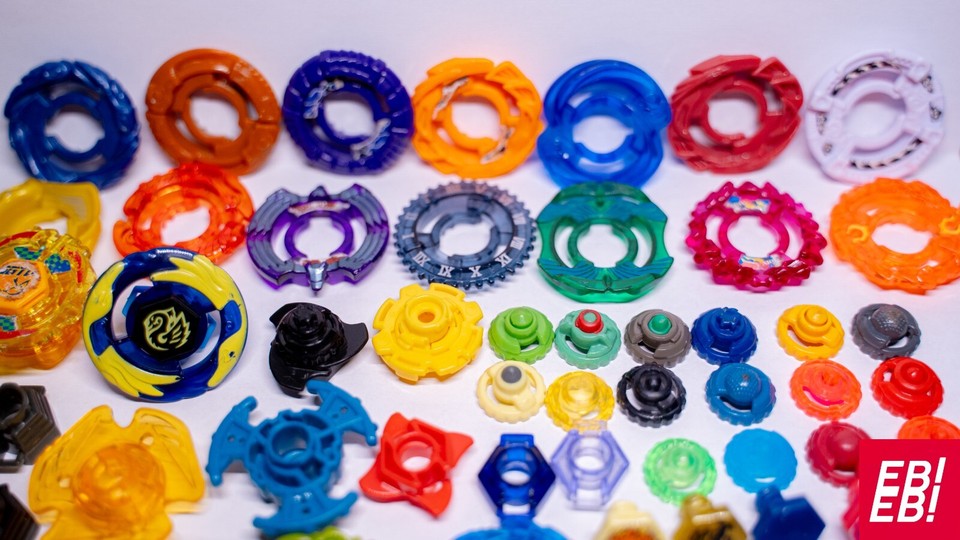 CHOOSE YOUR BEYBLADE PART HASBRO Clear Wheel Facebolt Spin track Tip ...