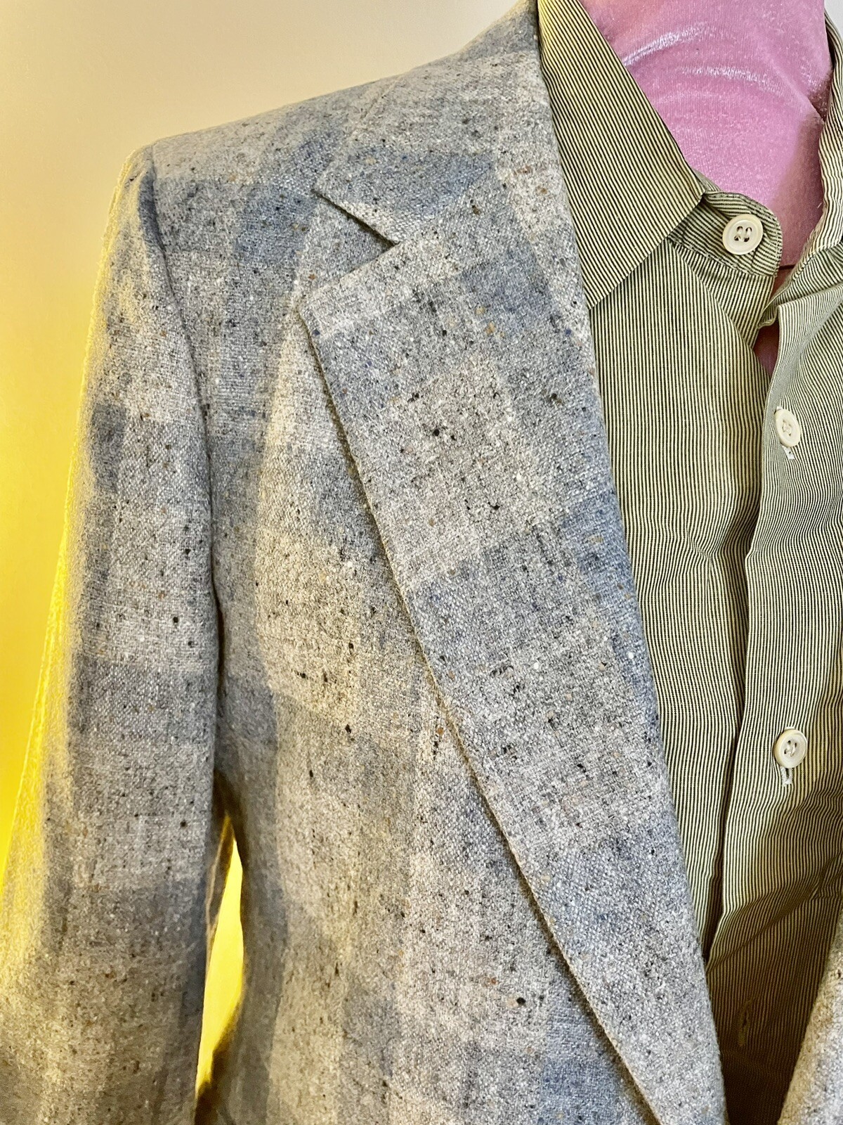 1950s-60s Andre Martin vintage atomic fleck windowpan… - Gem