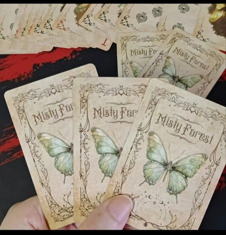 Victorian Style MISTY FOREST Playing Cards New - Vintage Style Fantasy ...