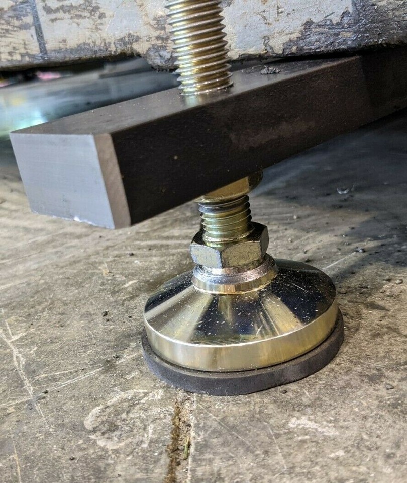 Knee Mill Leveling Feet Kit Support Bar Fits Bridgeport Series 1 ...