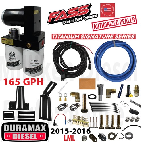 FASS Titanium 165GPH Fuel Lift Pump System 15-16 LML Duramax Diesel ...