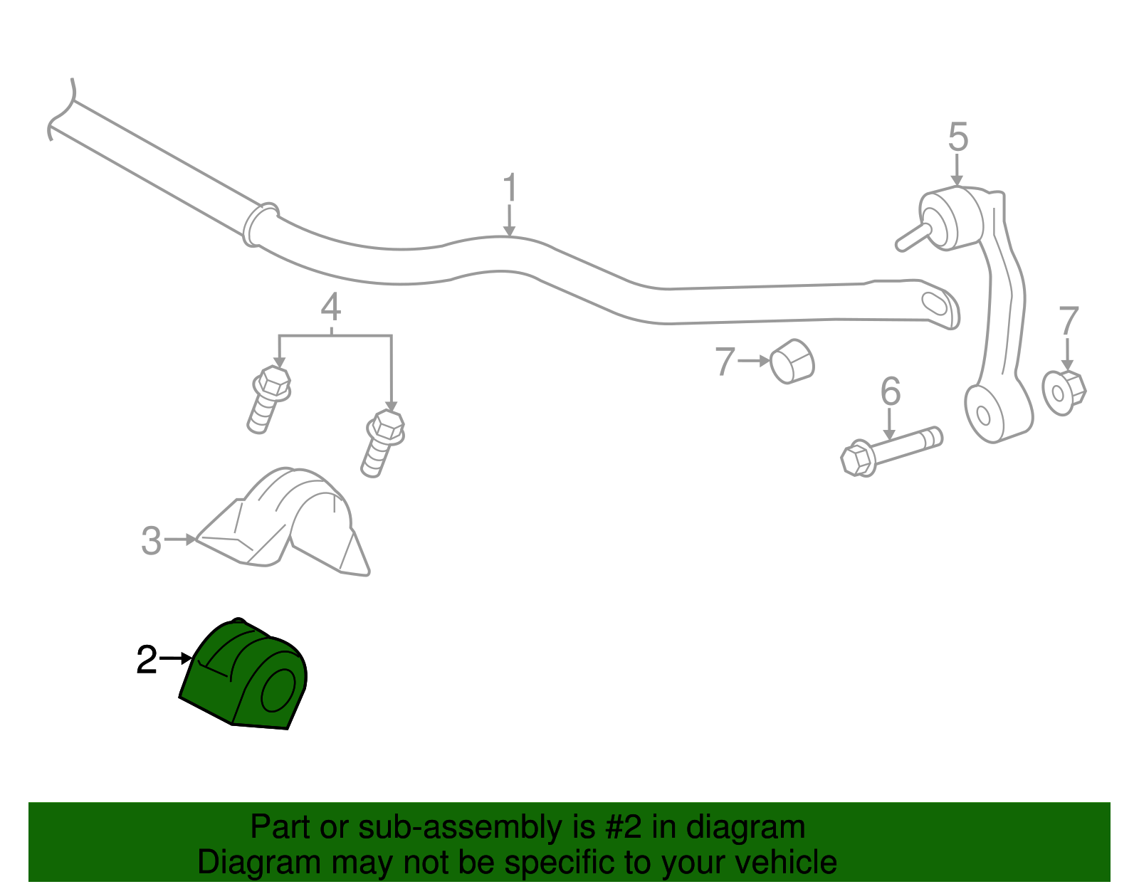 Genuine Jaguar Stabilizer Bar Bushing C2P13649 for sale online | eBay