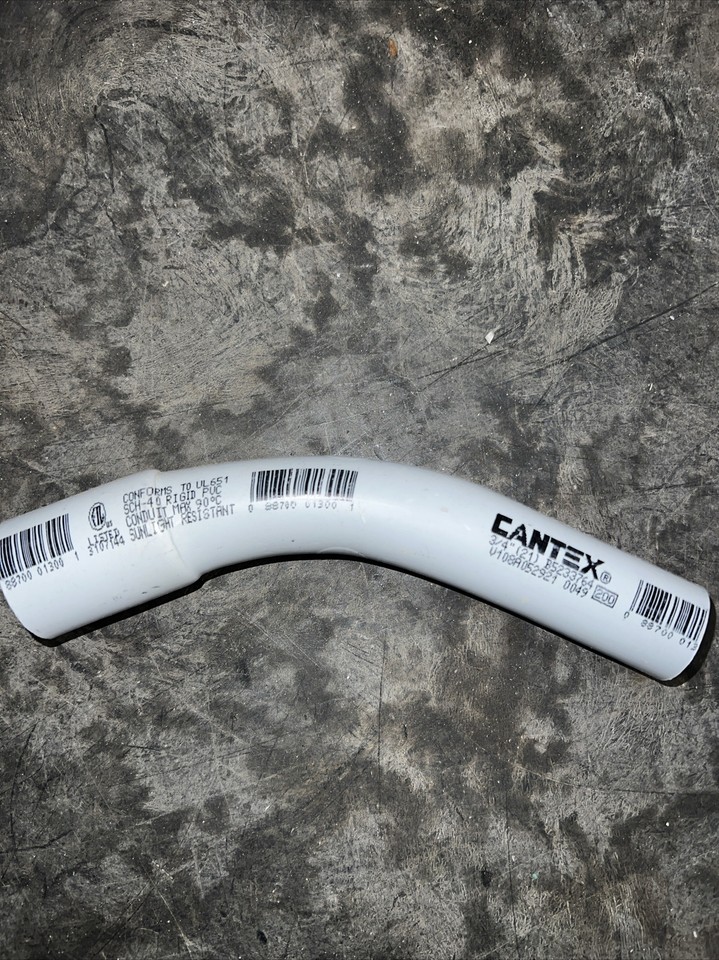 Cantex 5233764U PVC 45 Degree Elbow for Schedule 40 Conduit 3/4 Dia. in ...