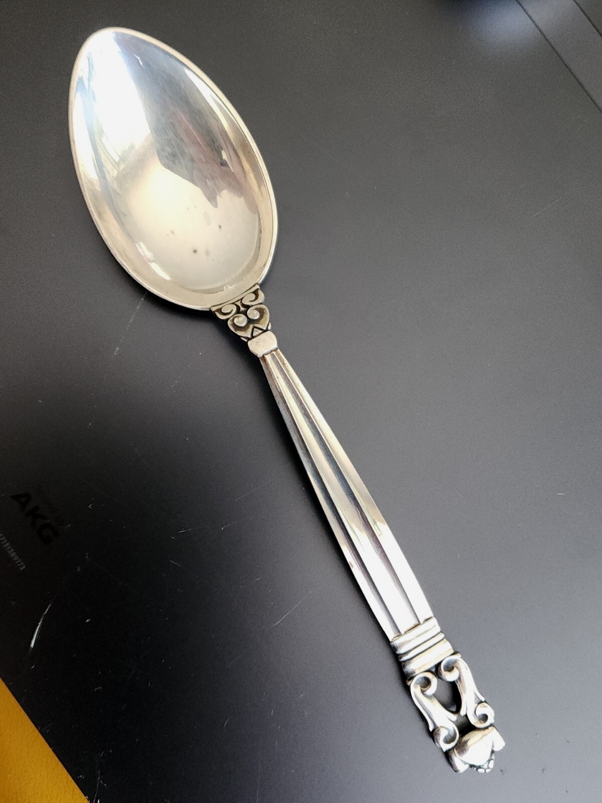 Antique Georg Jensen Sterling 6" Acorn Spoon Denmark | eBay