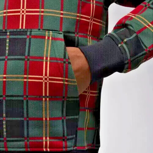 Nike Air Jordan Essential Plaid Hoodie Red Black Gold Men's Sz S 2XL ...