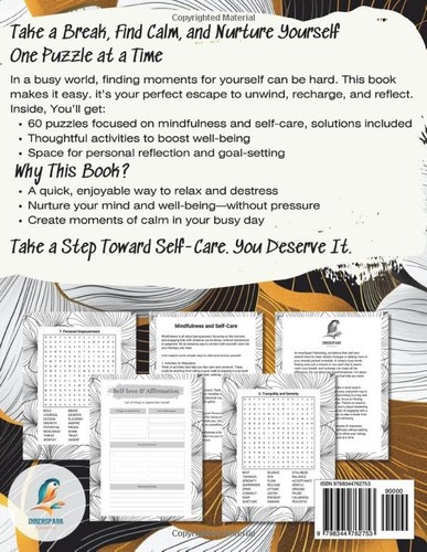 Calming Word Search with Self-Care Journal for Stress Relief ...