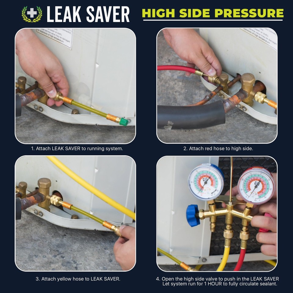 Direct Inject AC Leak Sealer 3-Pack | AC Stop Leak for Most HVAC ...