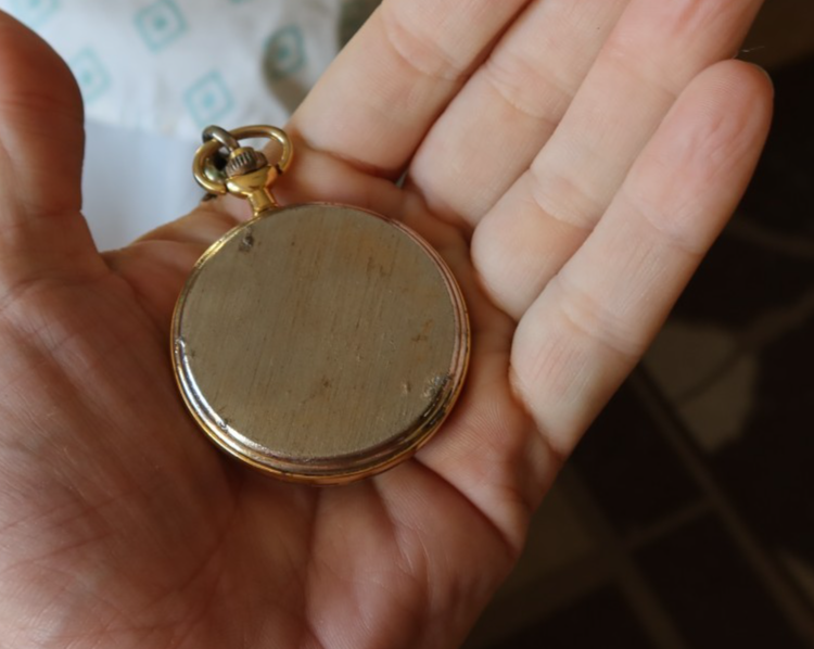 RARE Vintage Free Mason Masonic Pocket Watch Compass Square Citation ...