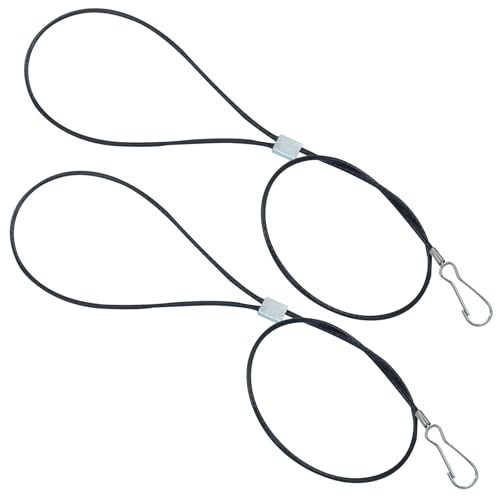 2 Pack Stainless Steel Adjustable Gate Latch - Cable Pull String for ...