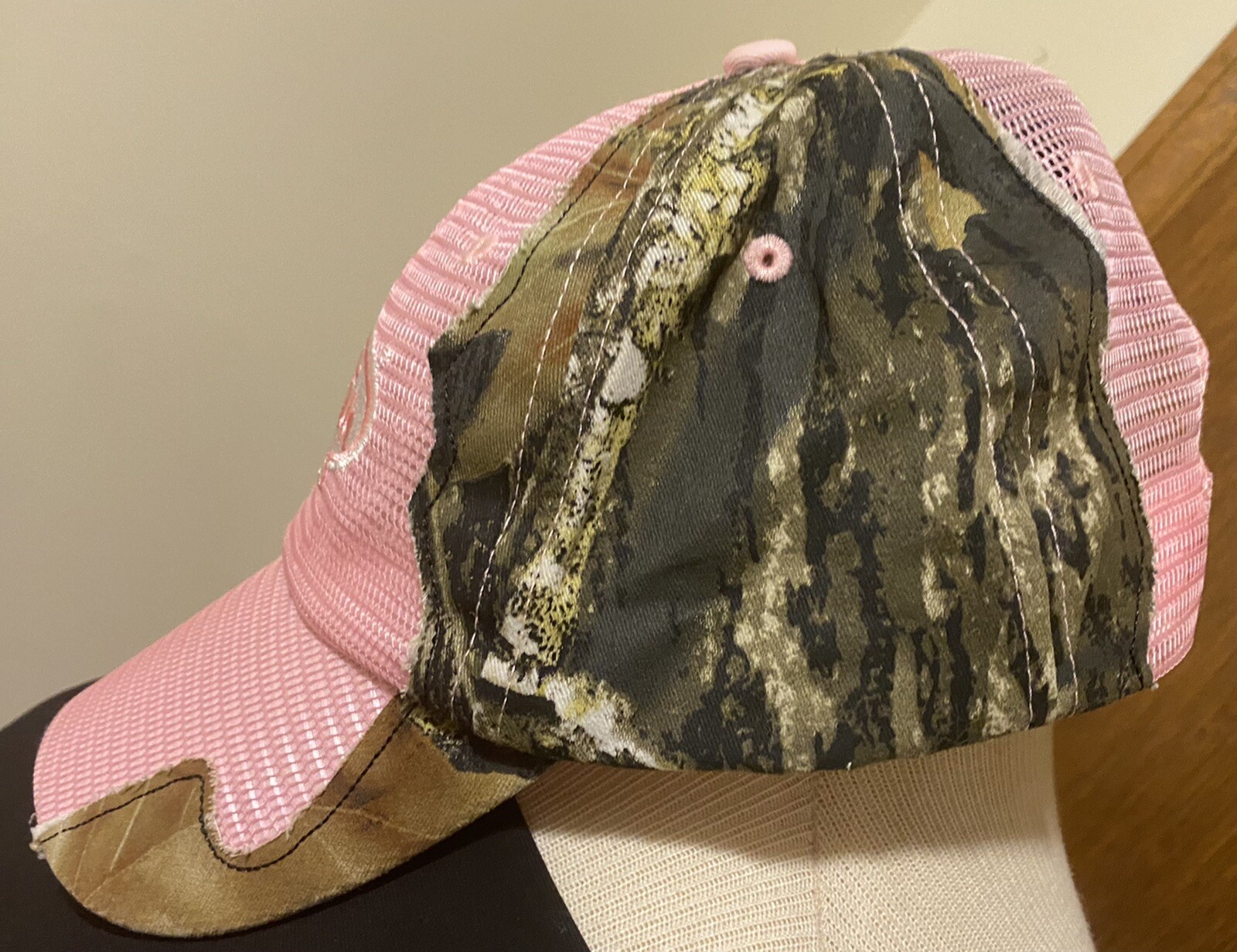 Justin Boots Cowgirl Baseball Cap Mossy Oak Pink and Camo Hat Texas ...