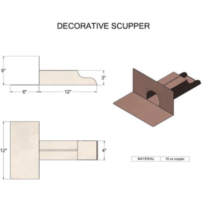 Stainless Steel Decorative Roof Scupper | eBay