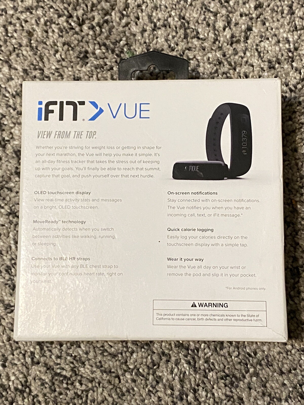Ifit Vue Unit With Grey And Black S/M And L/XL Bands USB Charger New | eBay