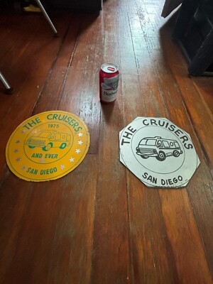 Vintage Van RV Club Vanner Vanning The Cruisers San Diego Signs | eBay