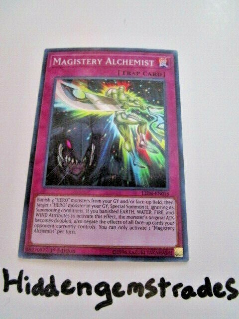 Yugioh! Magistery Alchemist LED6-EN016 Super Rare 1st Ed Near Mint!! | eBay