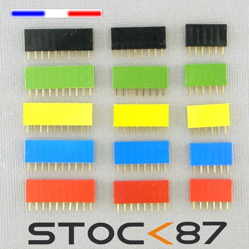 lot de 5 pcs connecteur femelle arduino 6 - 8 ou 10 contacts - pin ...
