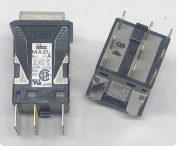 1PCS NEW FIT FOR MA2L-A square button switch 9-pin self-locking with ...