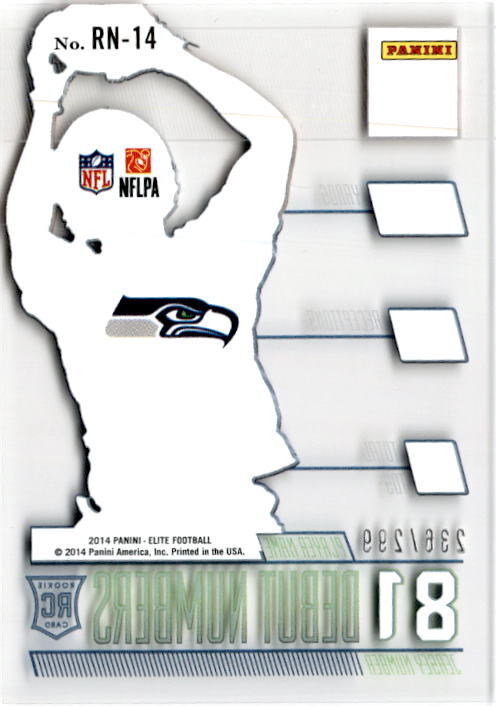 2014 Panini Elite #RN14 Kevin Norwood Rookie Debut Numbers #/299 | eBay