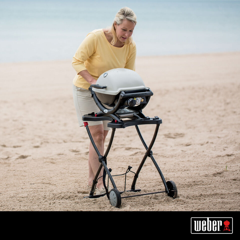 Weber Q Portable Cart - Designed for Q 1000/2000 Series Gen 2 BBQ ...