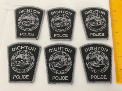 Dighton Police collectors hat patch set Massachusetts 6 pieces hat size ...