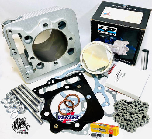 Honda 400EX 400X Top End Rebuild Kit 85mm Stock Bore Cylinder CP Piston ...