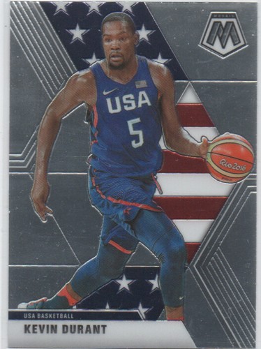 2019-20 Panini Mosaic #251 Kevin Durant BROOKLYN NETS TEAM USA Base ...
