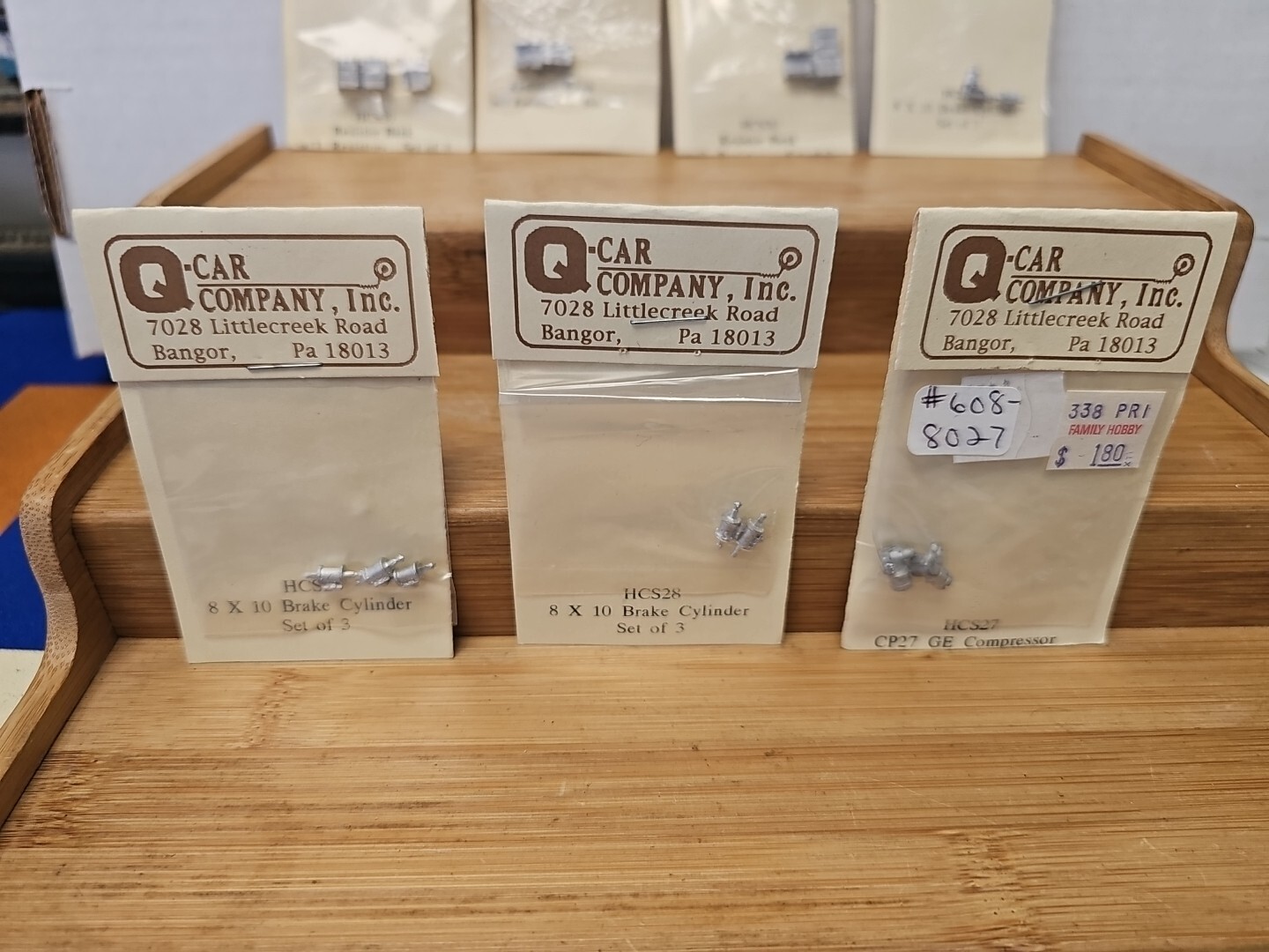 Lot of 7 Q-Car Company Cast Metal O Scale Train Detail Parts Model ...