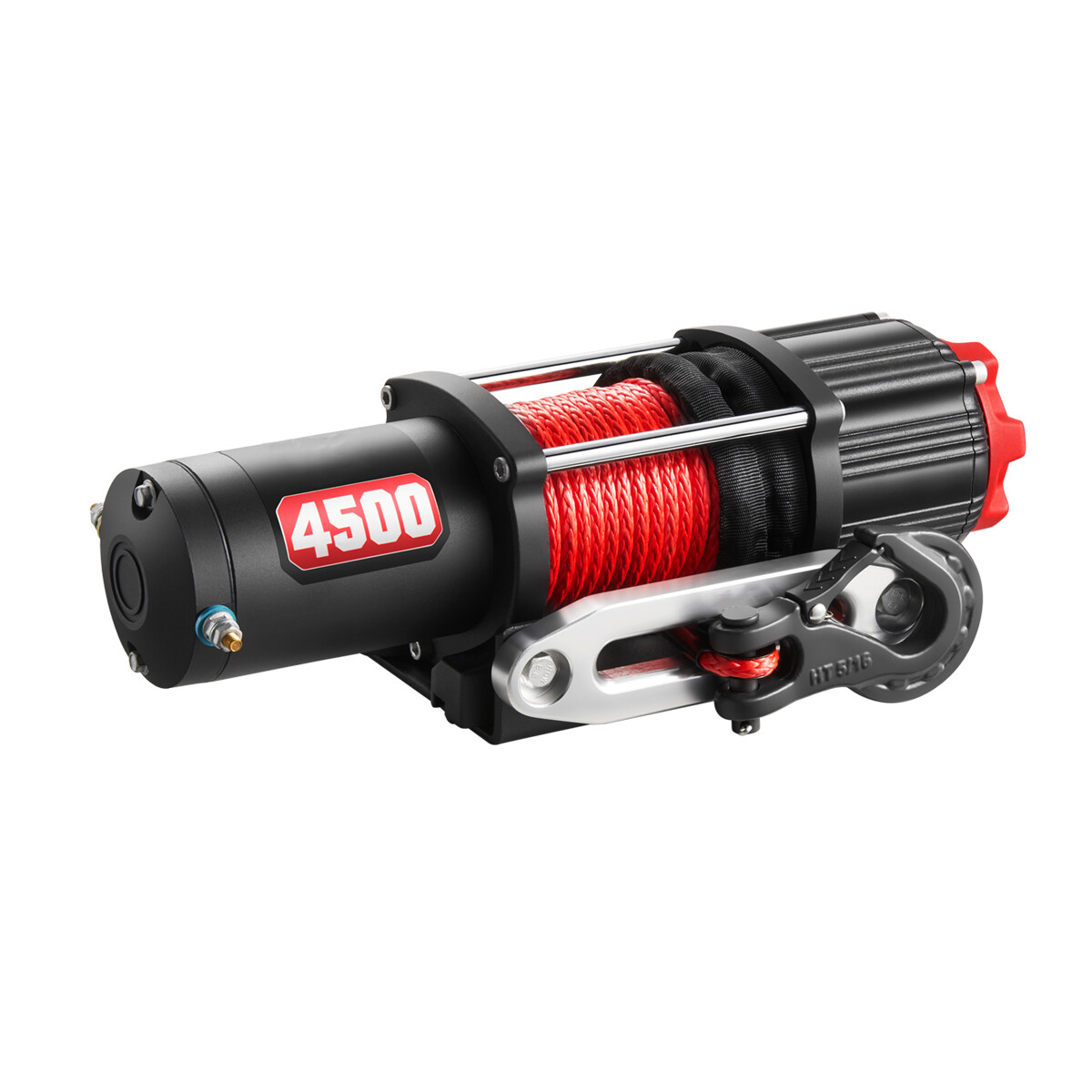 Electric Winch 4500LBS 12V DC Synthetic Rope Towing Truck Ideal For UTV ...