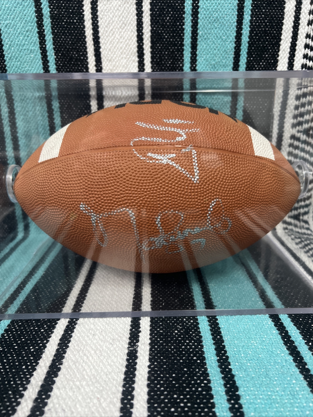 Matt Leinart Carson Palmer Autographed Football USC Trojans Heisman ...