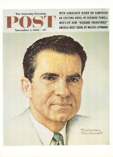 1960 NOV 5 Richard Nixon NORMAN ROCKWELL SATURDAY EVENING POST COVER ...