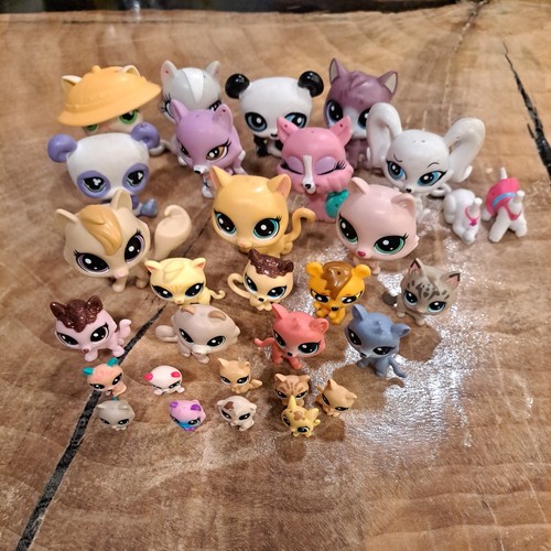 LITTLEST PET SHOP LOT OF 28 Bobble Mini & Teeny Tiny LPS CATS BEARS | eBay