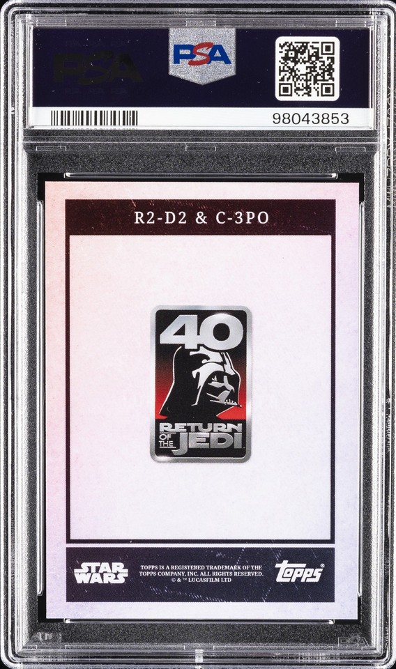 2023 TOPPS STAR WARS EPISODE VI RETURN OF THE JEDI RED R2-D2 & C-3PO 11 ...