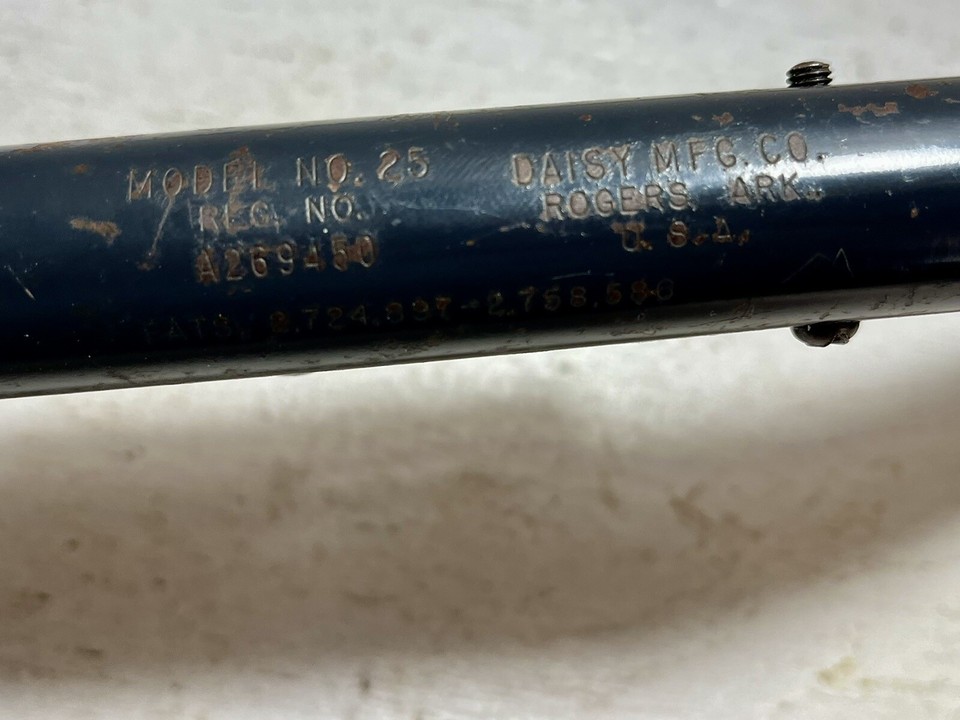 25% Off-Etched Daisy Model 25 Cork Gun Rifle #A269450 Rogers Ark ...