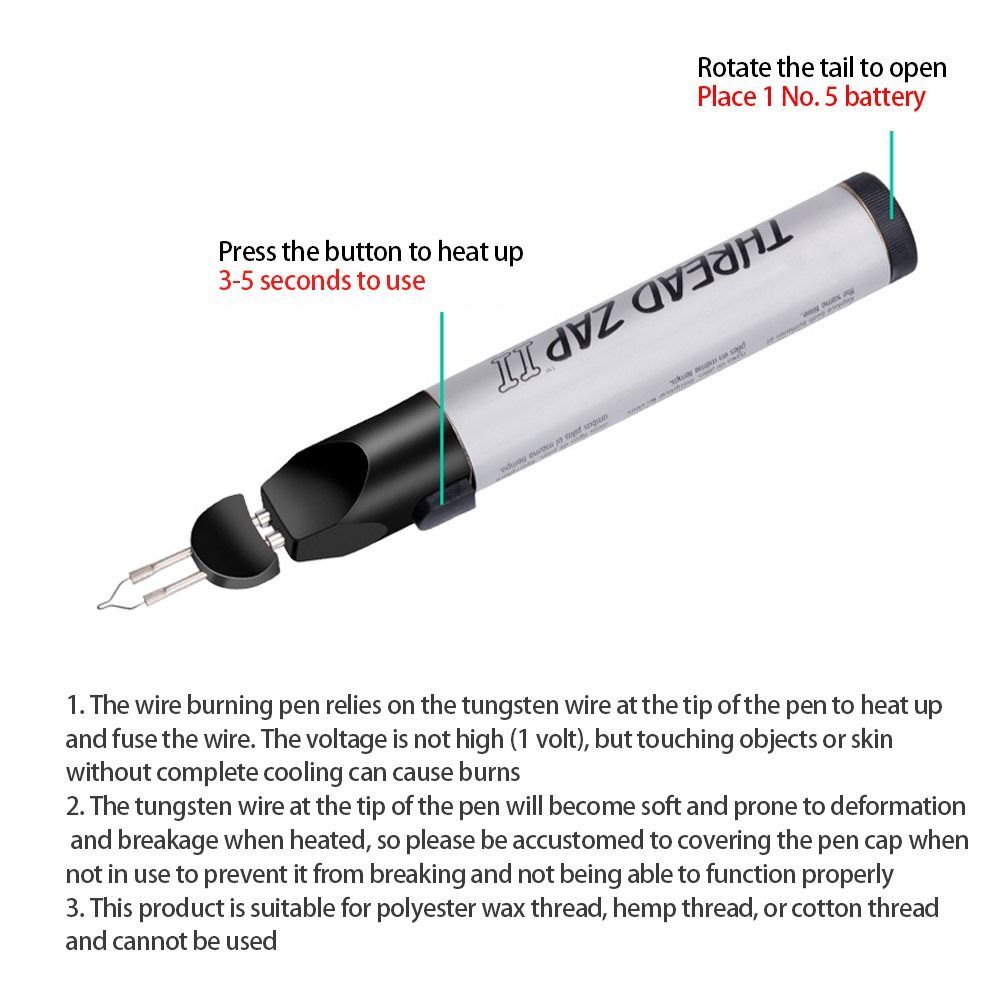 Jewelry Making Welding Wax Pen Leather Craft Thread Zapper Soldering ...