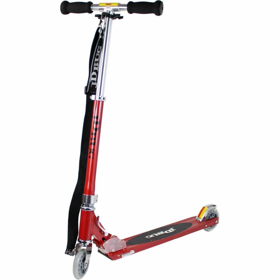 JD Bug Original Street Series Red Adjustable Folding Scooter 2 Wheels ...