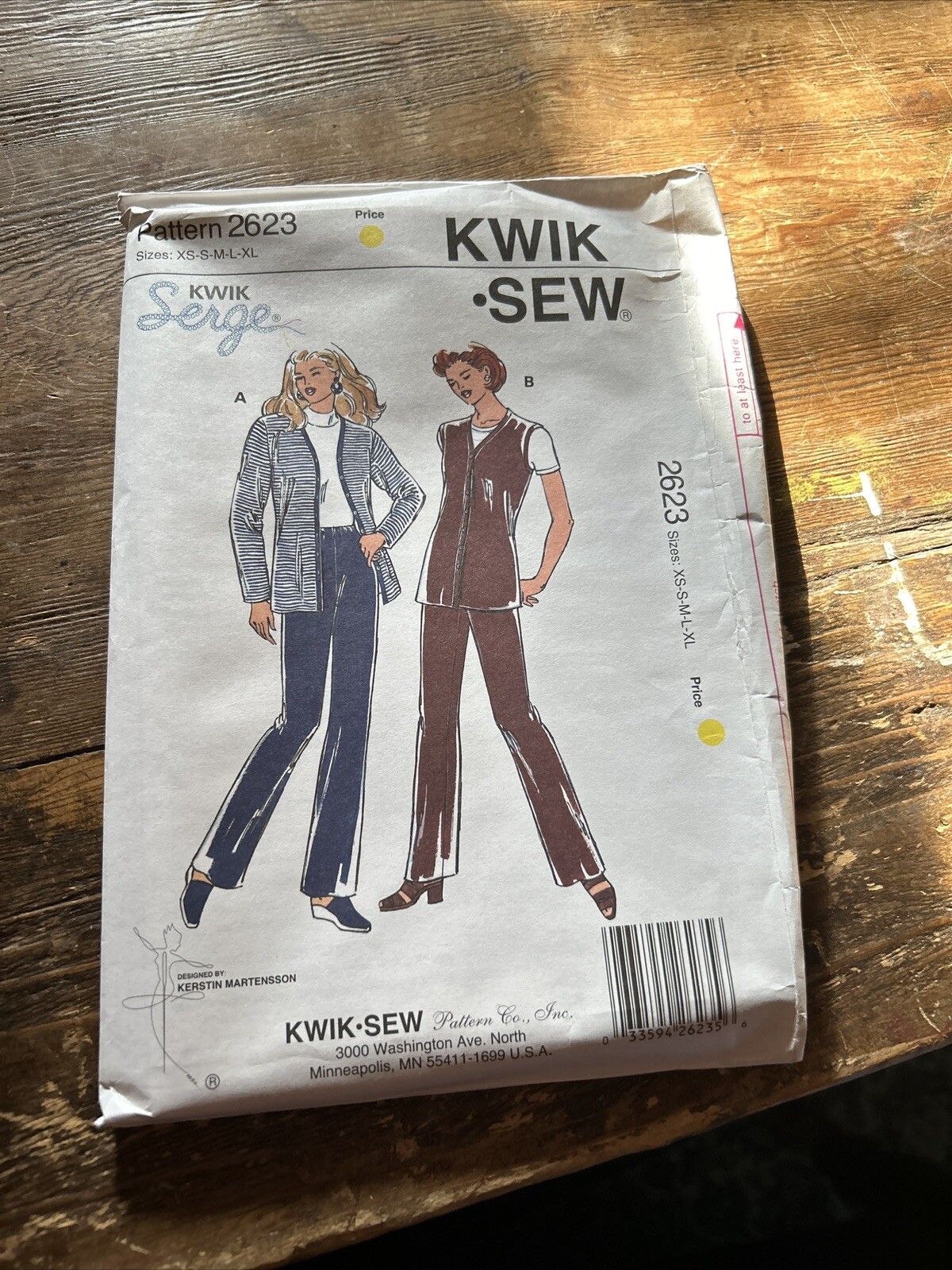 Kwik Sew clothing patterns Uncut pants jackets tops skirts 2622 | eBay
