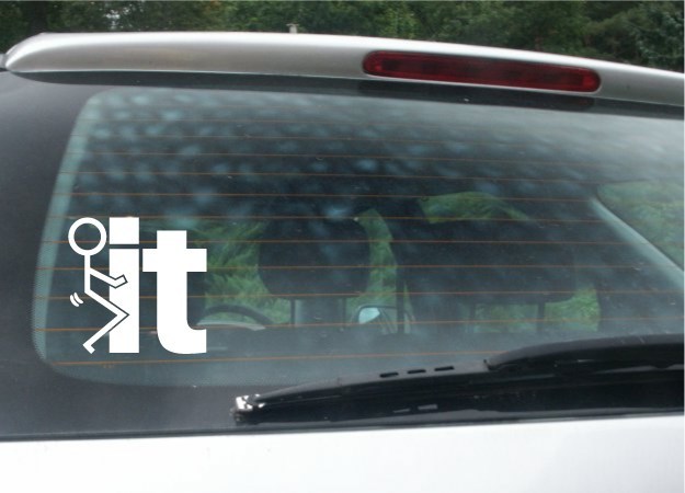 F-IT Sticker/Vinyl Decal Funny Car/Truck Window - FREE Same Day ...