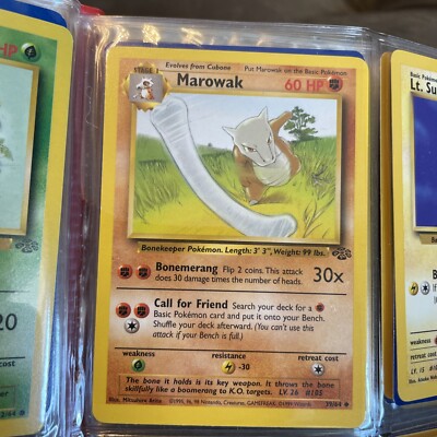 Pokémon TCG Marowak Jungle 39/64 Regular Unlimited Uncommon | eBay